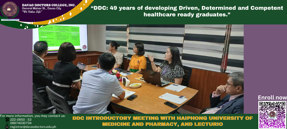 Davao Doctors College, Inc. – We value life